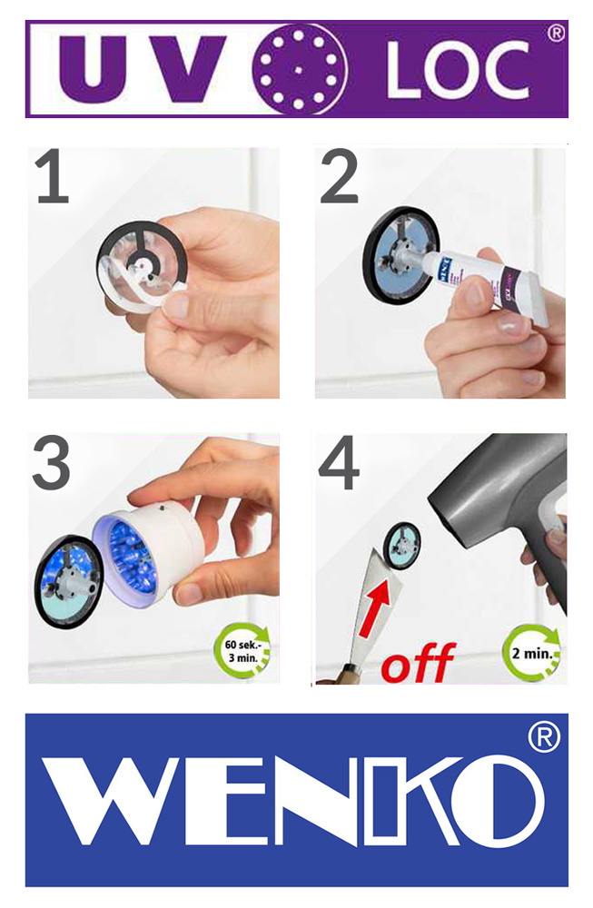 Elementy montażowe UV-Loc, adaptery, WENKO | wenko-sklep.pl