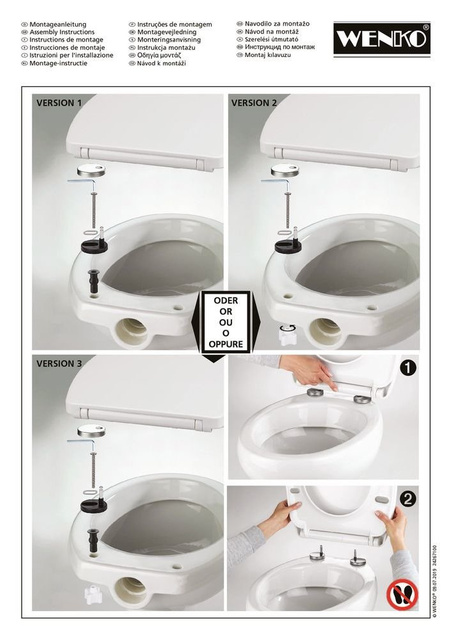 Deska sedesowa OSTUNI z Easy Close, Thermoplast, Wenko | wenko-sklep.pl